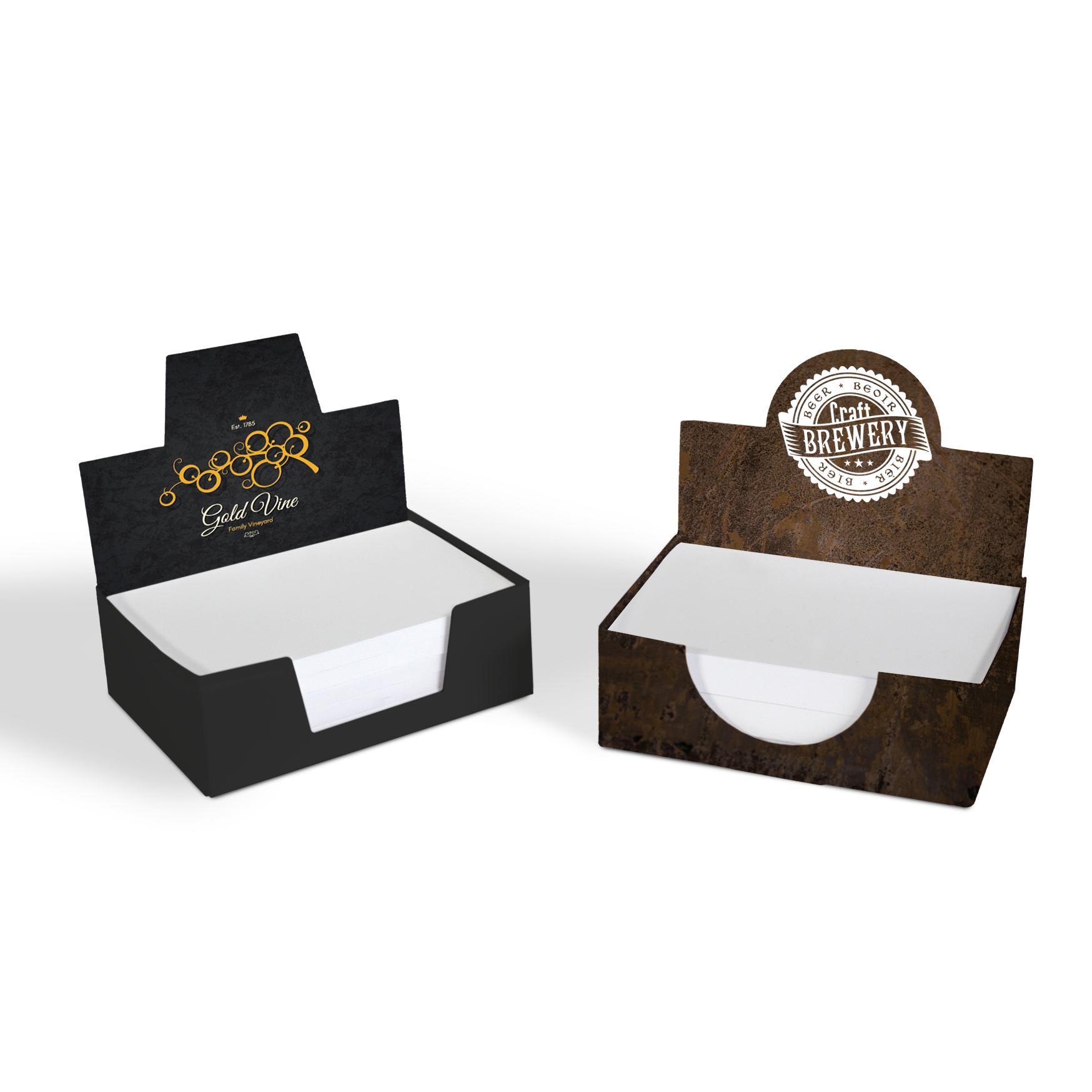 Cardboard note boxes - different sizes and shapes | KarlKnauer